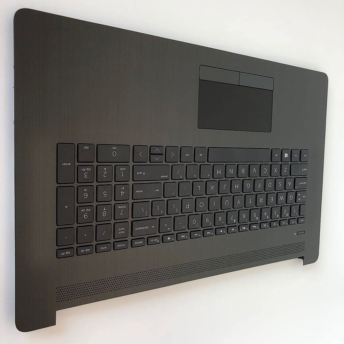 wzqrps Replacement Laptop Upper Case Palmrest Backlit Keyboard Non-PTP Touchpad Assembly Part for HP 17 by/CA L22749-001 Gray