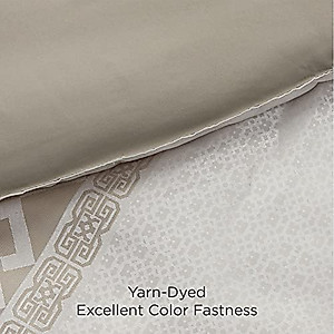 Bedsure Full Bedding Set - 7 Pieces Hotel Style Gold Full Bed in a Bag Comforter Set with Sheets, Soft Textured Full Bedding Comforter Set, Luxurious Bedding Set