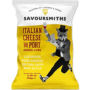 SAVOURSMITHS Hand Cooked Potato Chips, Variety Pack, Gluten Free, Non GMO, All Natural, 5.29 Oz, 4 Count (Pack of 2)