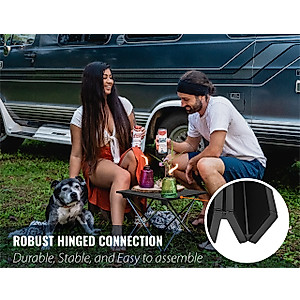 TREKOLOGY Small Camping Table Beach Table Camping Side Table That Fold Up Lightweight, Tent Table Folding Camp Table, Fold Up Camping Tables Small Folding Table Portable Outdoor