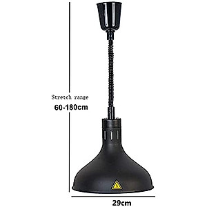 Heat Lamp Food Warmer Professional Heat Pendant Light, Used to Keep Food Warm Retractable Food Heating Lamp 3-Pack 220V 250W