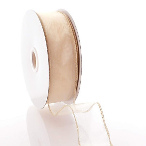 Ribbon Traditions 1.5" Wired Sheer Organza Ribbon Purple 10 Yards