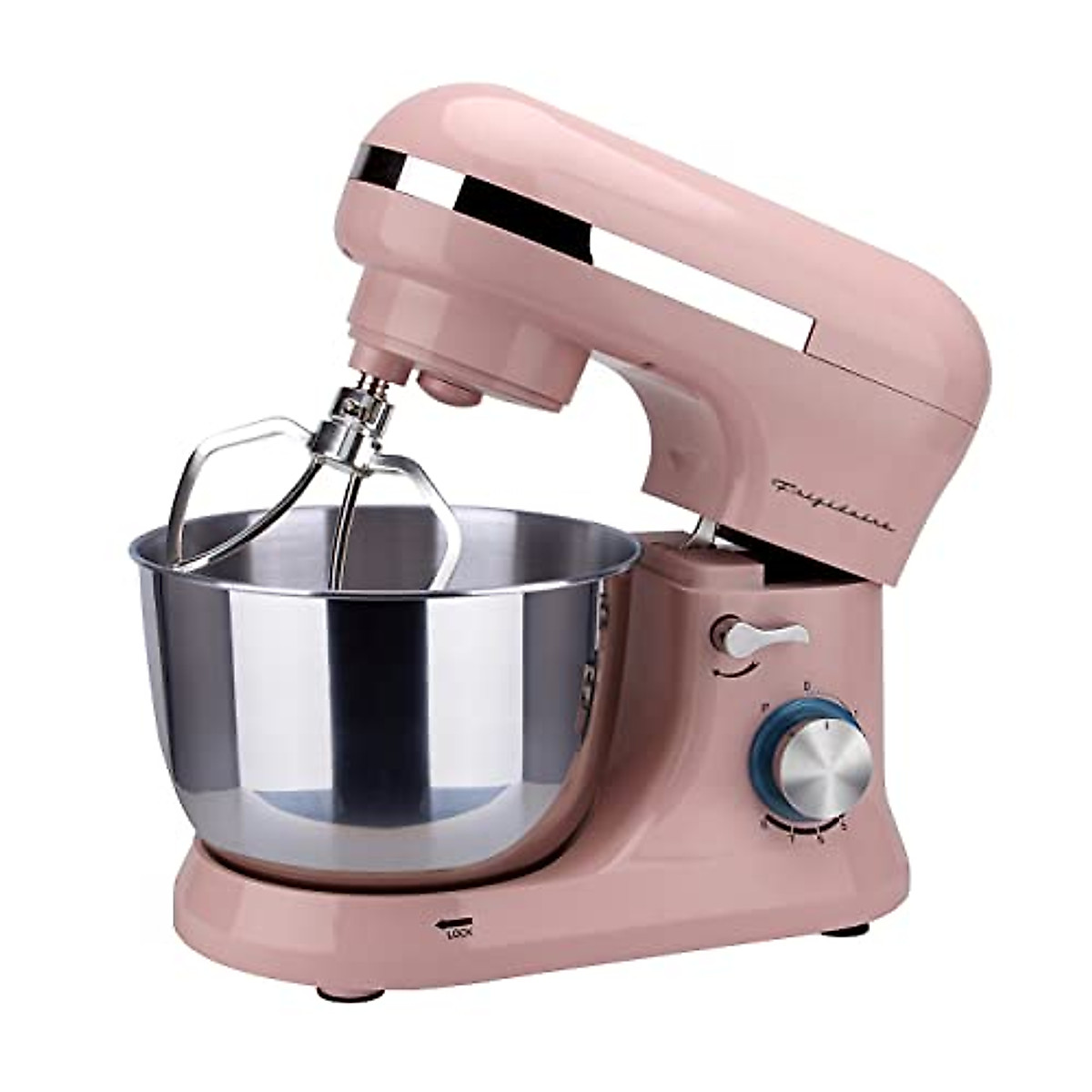 FRIGIDAIRE ESTM020-PINK 4.5L Retro Stand Mixer (Pink), 4.75 quart