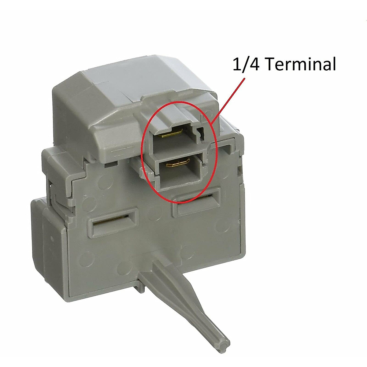 EQUIPMENT DOCTOR US CK910010004 fits Embraco Compressor Start Relay + Capacitor (Terminal 1/4", Gray)