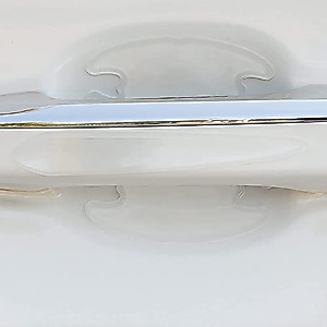 ND 8 PCS Car Door Handle Protector Anti-Collision Sticker Universal Car Door Handle Sticker Car Anti Scratch Door Handle Sticker Paint Anti Scratch Provides Car Door Scratch Protection - Transparent