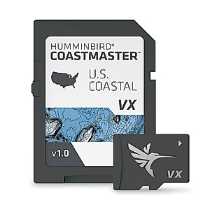Humminbird 601015-1 CoastMaster U.S. Coastal V1 Digital GPS Maps Micro Card, Black