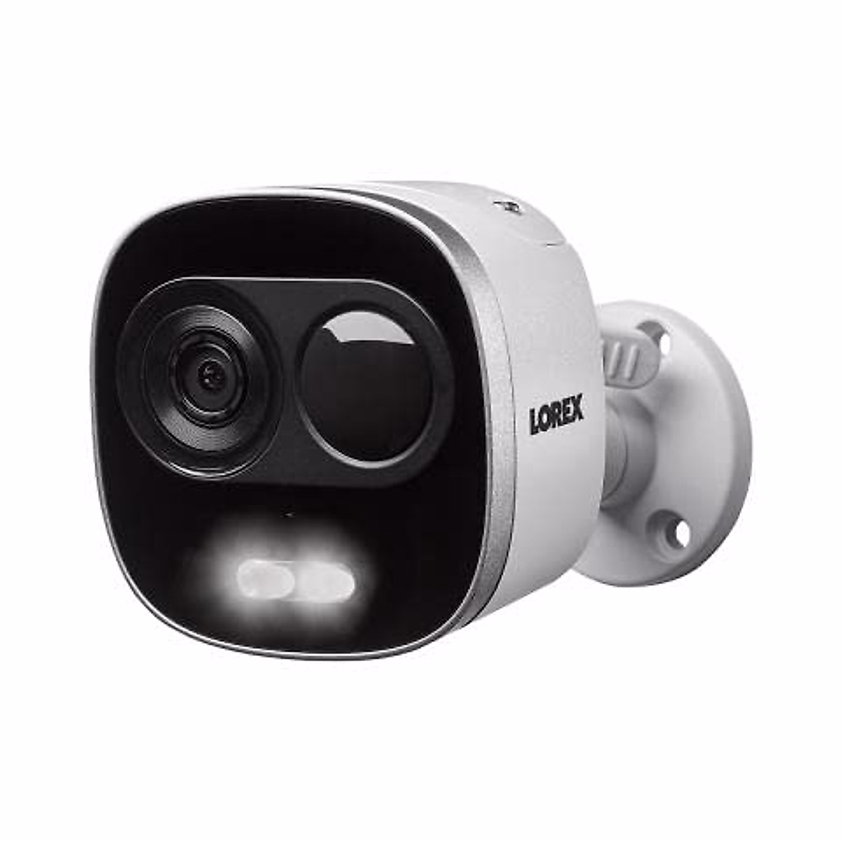Lorex LNB8105X 4K Ultra HD Active Deterrence IP Security Bullet Camera, 2.8mm, 130ft Night Vision, CNV, Audio, Works with LNR600X,LNR6100X,N841,N861B,N862B,N842, White (Renewed)