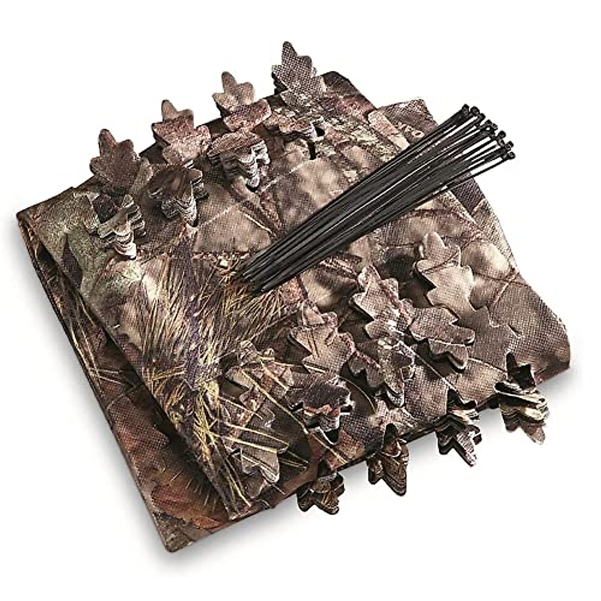 Ameristep 3D Leafy Concealment Weatherproof Finish Die-Cut Deer Turkey Hunting Camo Blind Fabric, Mobuc