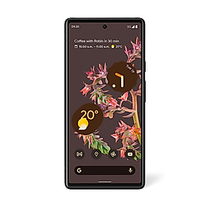 Google Pixel 6 5G 128GB 12GB RAM Factory Unlocked (GSM Only | No CDMA - not Compatible with Verizon/Sprint) International Version - Stormy Black