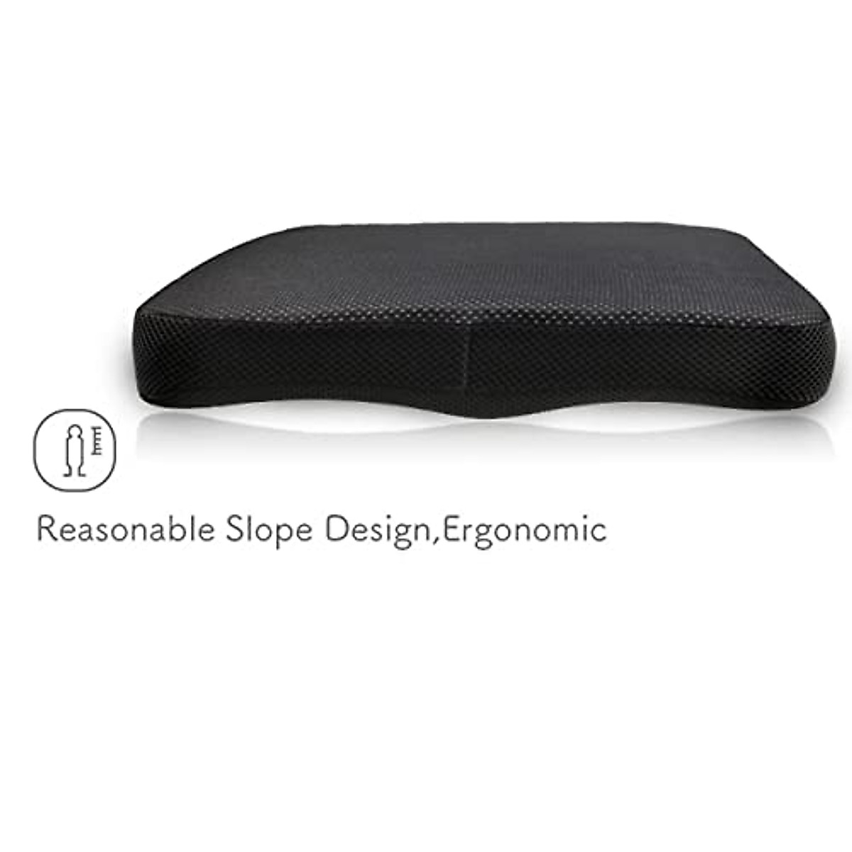 NNAA Orthopedic Cushion Ergonomic Chair Pad Memory Foam Seat Cushion Tailbone Sciatica Back Pain Relief Comfort Office Chair Car Seat Cushion Non-Slip style2