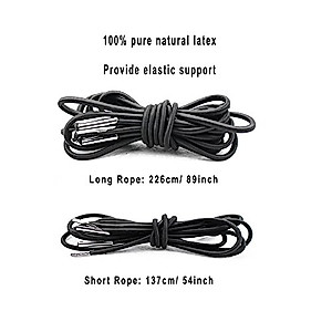 DREAM ART 4 Pcs Universal Replacement Cords/Strings for Zero Gravity Chair,Recliners, Zero Gravity Chairs Repair Tool Kit for Lounge Chair/Anti Gravity Chair,Bungee Chair - One Chair Kit,Black-Dark