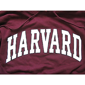 New York Fashion Police Harvard University Hoodie Sweatshirt Arched Block Maroon - XXL