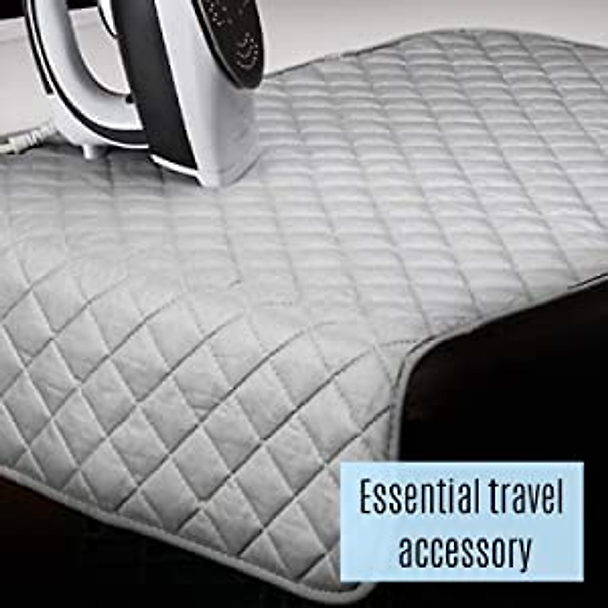 Ironing PadMat Iron Anywhere Portable Travel Ironing Blanket100%Cotton Quilted Protect Surfaces Weighted Corners Cover for Washer Dryer Table Top Countertop Small Ironing Board 18" x 31