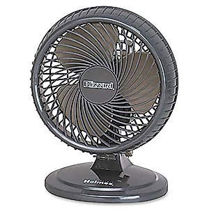 Holmes 8-Inch Fan | Lil’ Blizzard Oscillating Table Fan, Black
