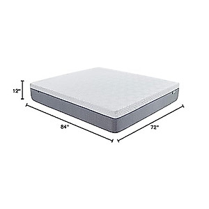 Novilla California King Mattress, 12 Inch Gel Memory Foam Cal King Mattress for Cool Sleep & Pressure Relief, Medium Plush Feel with Motion Isolating, Bliss