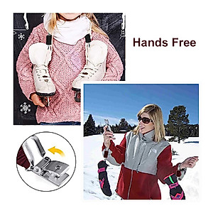 Fashion Dress Clips Back Cinch Set, Waistband Clothes Tightener Clip, Shirt Clothes Gloves Shawl Sweater Scarf Mitten Clips Cincher for Women, Large Safety Pins Brooches for Women