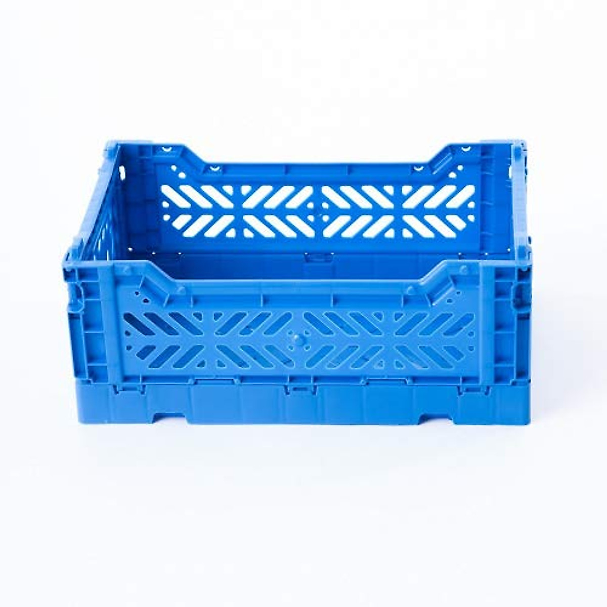 AYKASA Collapsible Storage Bin Container Basket Tote, Folding Basket Crate Container : Storage, Kitchen, Houseware Utility Basket Tote Crate - Mini-Box (Blue)