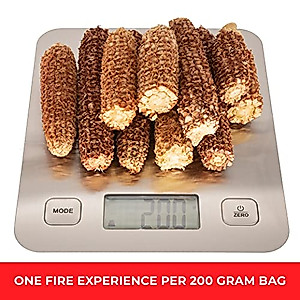 FIRECORN Fire Starter - All Natural Instant Firestarter for BBQ, Campfire, Pizza Oven, Firepit, Charcoal, Briquette - 1 Bag (200 Grams)