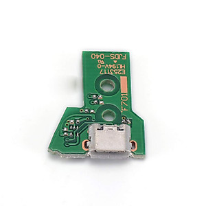 Replacement USB 12pin Charging Port Socket Triangle Board Charger PCB Board with 12pin Flex Ribbon Cable for Playstation 4 JDS-040 PS4 040 Controller