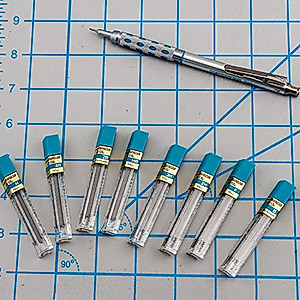 Pentel Super Hi-Polymer Lead Refill, 0.7mm Medium, 2B, 144 Pieces of Lead (50-2B),Gray