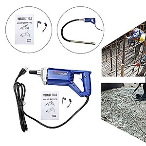 BEAMNOVA Electric Concrete Vibrator Hand Held 13000 Vibration Per Minute 4.9 Ft Shaft