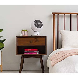 IRIS Woozoo Globe Multi-Directional 5-Speed Oscillating Fan [2024 Model], Small, White