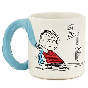 Hallmark Peanuts Linus and Snoopy Coffee Mug (Dimensional Blanket) 17 oz., Gifts for Moms, Dad, Teacher, Boss