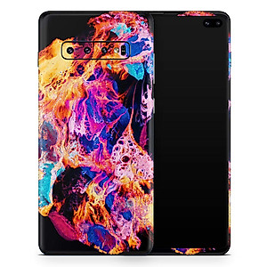 DesignSkinz Liquid Abstract Paint V74 Protective Vinyl Decal Wrap Skin Cover Compatible with The Samsung Galaxy S20 (Screen Trim & Back Glass Skin)