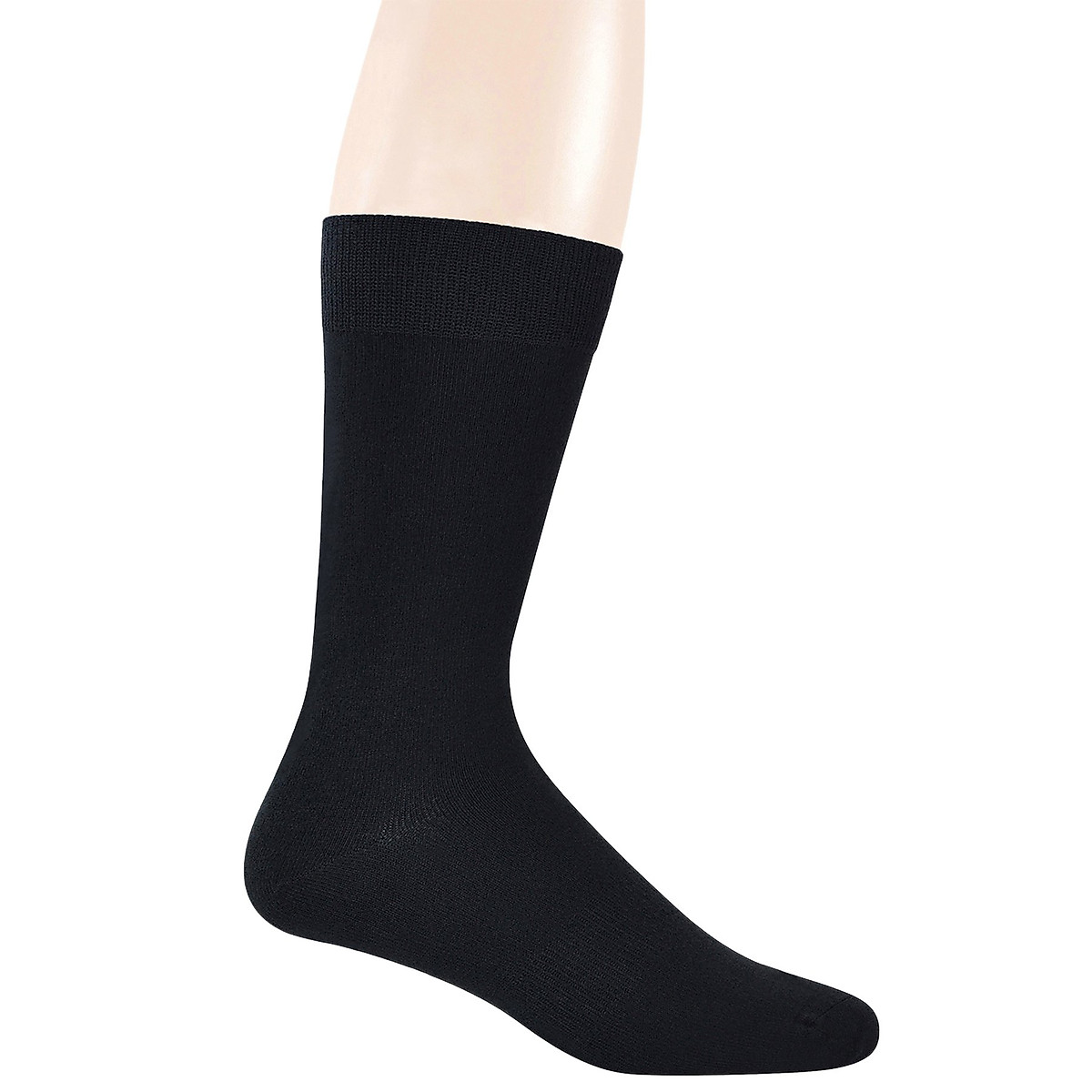 Yomandamor 5 Pairs Men's Crew Dress Socks with Arch Support and Seamless Toe