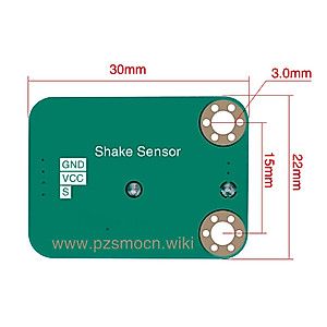 Pzsmocn Digital Shake Sensor, Spring Type Vibration Switch, Compatible with Raspberry Pi and Arduino Board. Suitable for Applications That are Sensitive to One-Way Manual Swing.