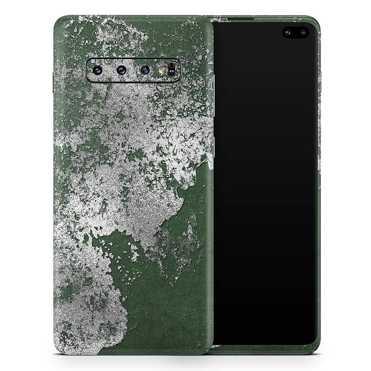 DesignSkinz Distressed Silver Texture v6 Protective Vinyl Decal Wrap Skin Cover Compatible with The Samsung Galaxy S20 (Screen Trim & Back Glass Skin)