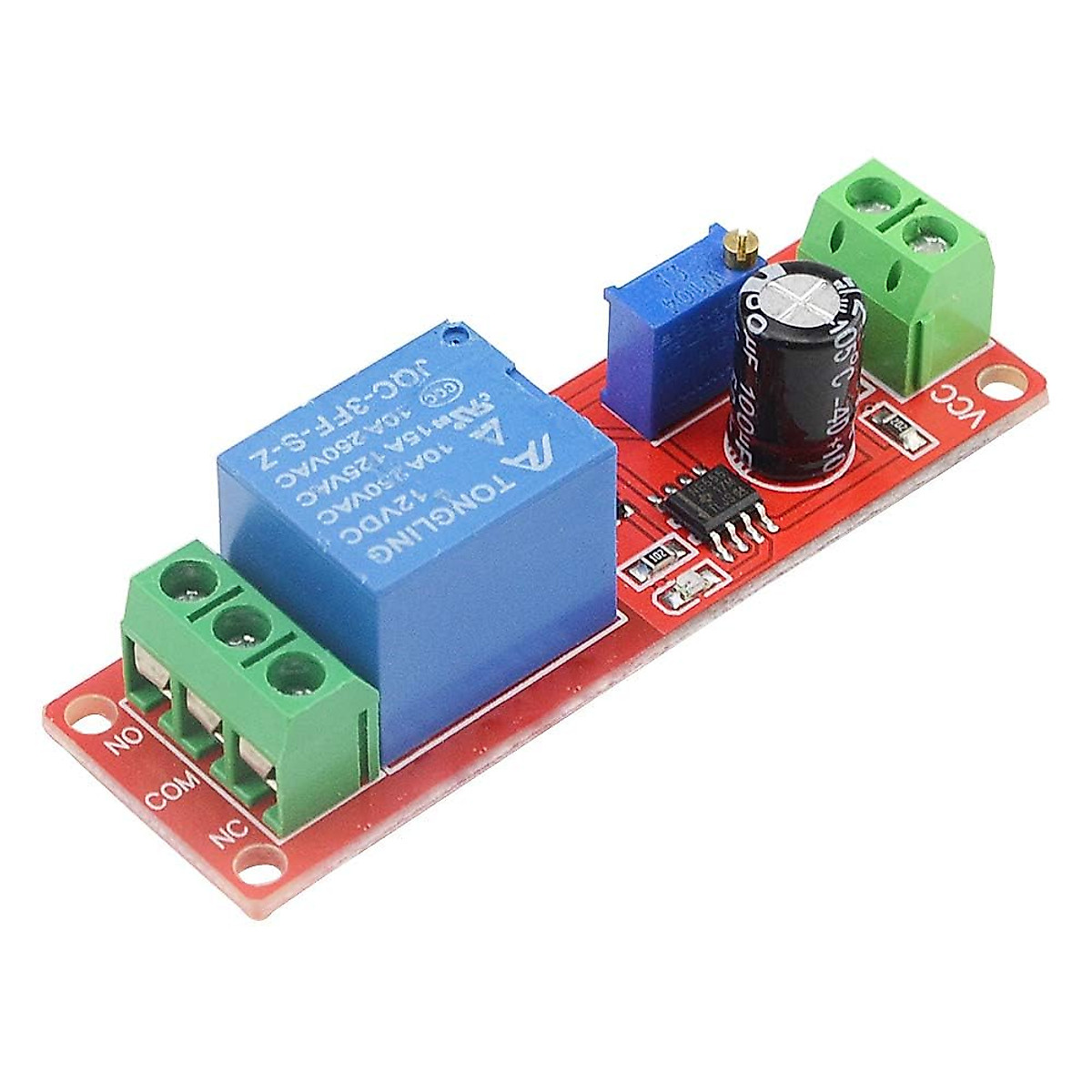 XINGYHENG 5Pcs 12V NE555 0-10 Seconds Delay Timer Switch Module Constant Current Regulator Timer Delay Converter for Automotive Control System Electrical Equipment