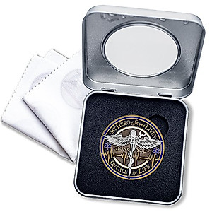 Armor Coin & Emblem - Medical Team Challenge Coin EMT | EMS | Honoring Heroic Medical Professionals | Medical Team - with Deluxe Display Box & Polishing Cloth - Appreciation Tribute Coin