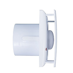 Hon&Guan Wall Exhaust Fan, 4 Inch Exhaust Fan Bathroom Wall Exhaust Fan, Kitchen Exhaust Fan for HVAC System-Super Silent 55CFM.