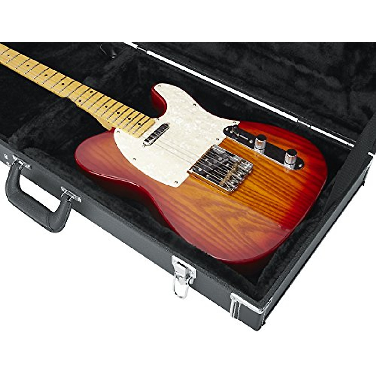 Gator Cases Deluxe Wood Case for Electric Guitars (GW-ELECTRIC),Black