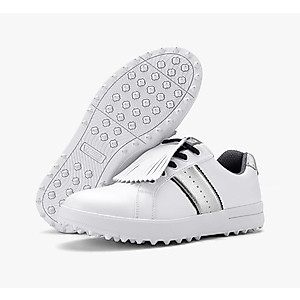 Ybberik Women's Golf Shoes Spikeless Breathable Grey
