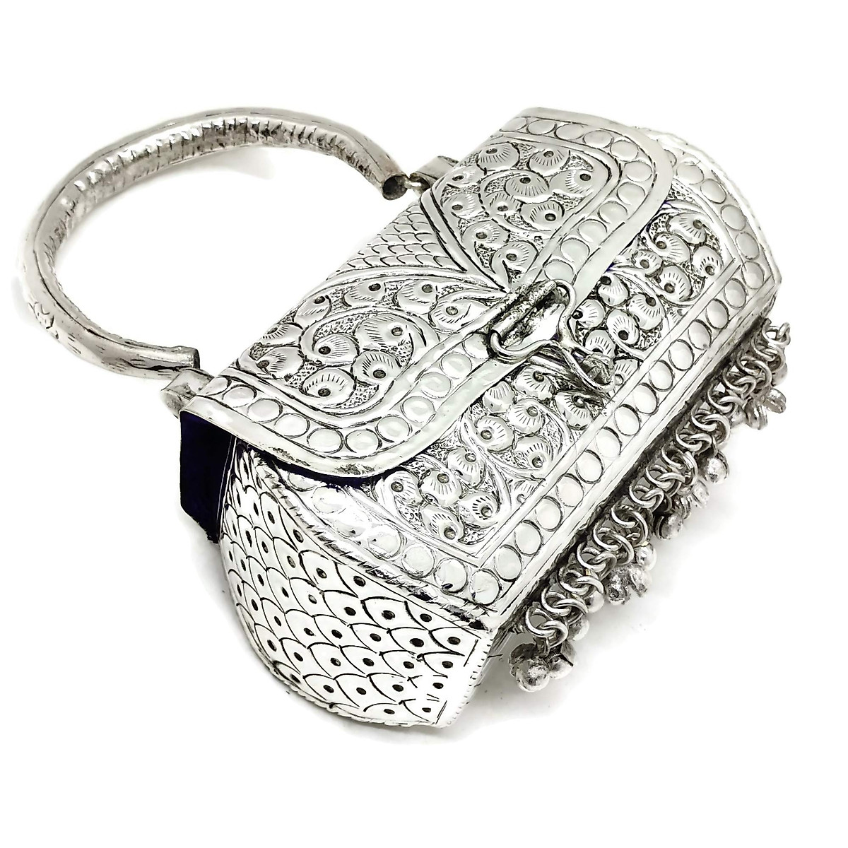 Girls/Women Small Size Handle Clutch Brass metal bag Ethnic clutch