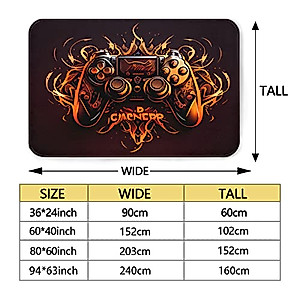 NEBOTON Gaming Rug - Gamer Rug for Game Room, Gamer Rugs for Bedroom Boys, Video Game Rug, Gaming Carpet 60x40inches