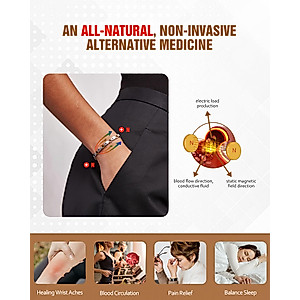 Jecanori Magnetic Bracelet for Women,Titanium Steel Brazaletes Jewelry Gifts with Adjustable Tool(Braveheart Series) Magnetic Field Therapy