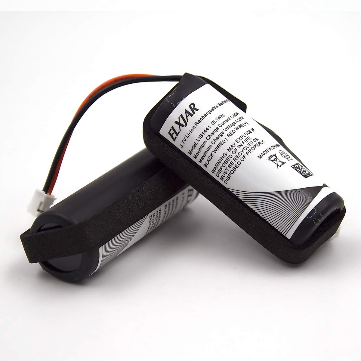 elxjar (2-Pack) 3.7V 1380mAh Extended LIS1441, LIP1450 Battery Replacement for Sony PS3 Playstation 3 Move Motion Controller CECH-ZCM1E, CECH-ZCM1U