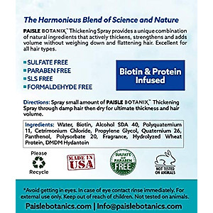 Biotin Hair Thickening Serum for Hair Growth and Volume - DHT Blocker for Hair Loss Prevention and Fine Hair Texturizing Spray