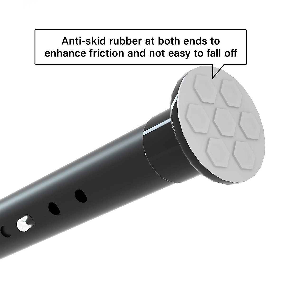 Aglaiprty 2 Pcs Adjustable Window Security Bar, Easy Install for Sliding Glass Door (Black, 27 inch to 43 inch)