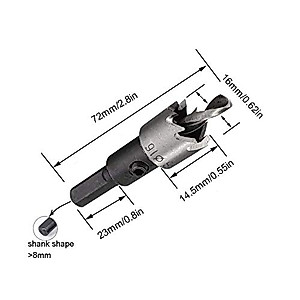 Togu DB-02 5/8" (16mm) High Speed Steel Drill Bit