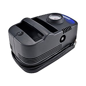 Campbell Hausfeld 150 PSI Tire Inflator, 120 Volt Auto Tire Pump, Portable Air Compressor for Car and Bicycle Tires and other Inflatables (RP410099AV)