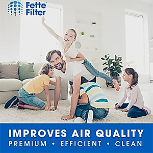 Fette Filter - 115115 Premium True HEPA H13 Filter Compatible with Winix Filter A 115115 Size 21 Plasma Wave Air Purifier AM90 P300 5300 5500 5300-2 6300-2 6300 C909 9800 C535 2 + 8 Pack