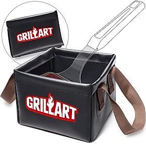 GRILLART Grill Brush Bristle Free, Soak Basin, Perfect Partner for SteamWizards Grill Brush (Only Soak Basin No Grill Brush)