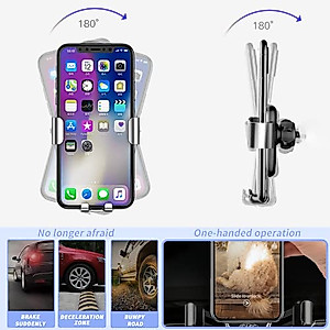 KUCOK Car Phone Holder Mount Fit for Toyota Highlander 2014/2015/2016/2017/2018/2019,Cell Phone Holder Air Vent Dash Mount with iPhone 4.7-6.7 Inch Smart Phone,Custom Fit Auto Phone Mount