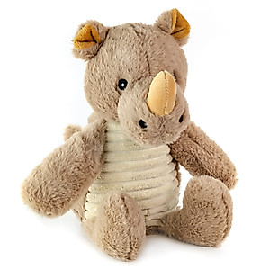 Giftable World Safari Pet Plush Toy with Squeaker (Bear, Rhino, Elephant)