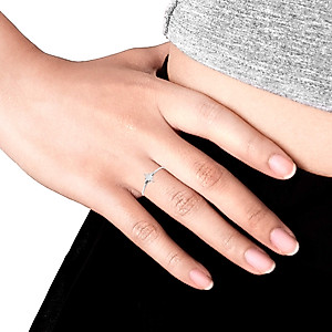 AeraVida Guiding Bright and Shining Mini North Star .925 Sterling Silver Ring (8)