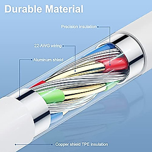 3Pack [Apple MFi Certified] Long iPhone Charging Cable 10ft-Apple Lightning to USB Cable Wire - 10 Foot iPhone USB Charger Cords for iPhone 14 13 12Pro/Pro Max XR X 8 7 6 5 Plus SE